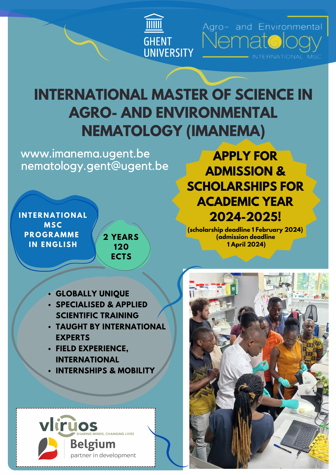 Call for admission and scholarships - IMaNema
